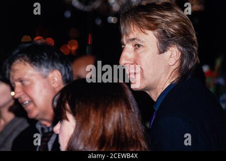 Actor Alan Rickman attends a party at the Dorchester Hotel in London to ...