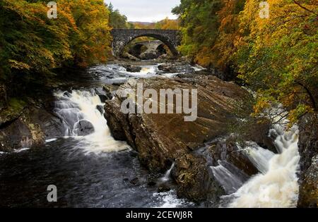 Invermoriston, Thomas Telford Bridge, Moriston Falls, Highlands ...