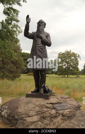 Statue of Chaplain Father William Corby of New York at Gettysburg ...