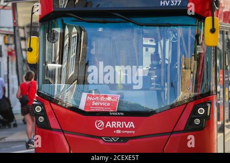 Buses TFL sign at the back of a bus stop, London, UK Stock Photo - Alamy