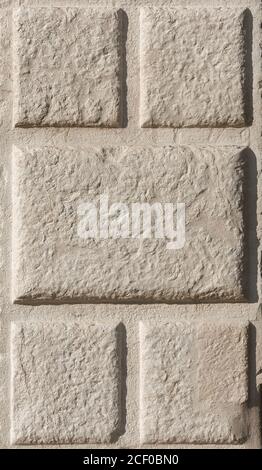 White Istrian stone ancient wall, typical building stones of Venice and ...