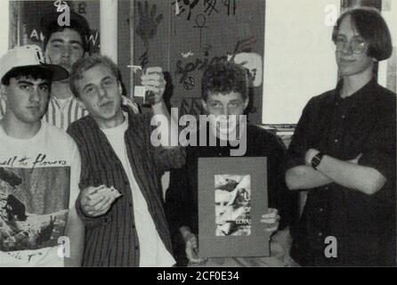 (left to right) Alex Crawford, David Rees, Nick Ludlam, presenter ...