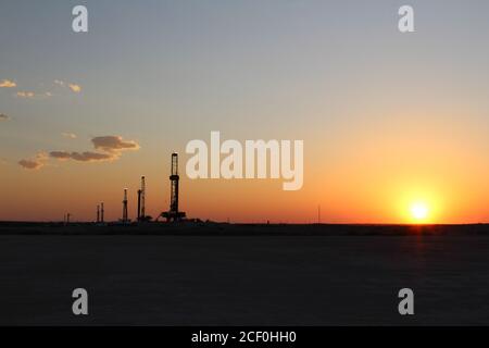 Drilling rigs at Permian Basin Petroleum Museum Midland Texas USA Stock ...