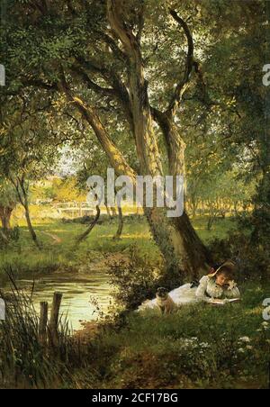 Fildes Sir Samuel Luke - Hours of Idleness Stock Photo - Alamy