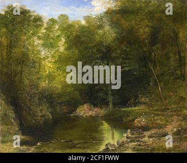 Landscape, River Scene by John Gendall Stock Photo - Alamy