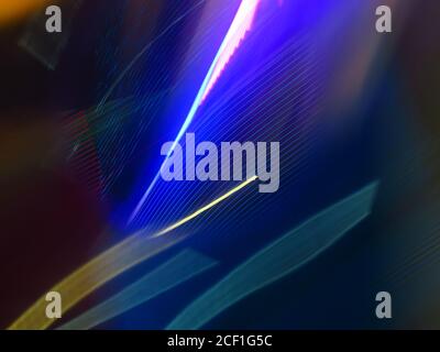 Illustration of light trails as multi-dimensional lighting - perfect ...