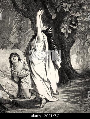 Orest, tragedy Iphigenia in Tauris written by Johann Wolfgang von Stock ...