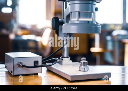 Large modern electron microscope in the research laboratory Stock Photo ...