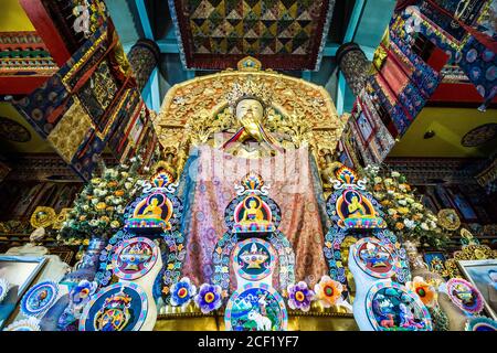 Maitreya Buddha located in Sherabling Monastery of Bir Billing ...