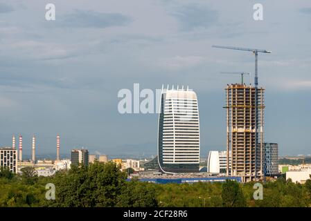 View over Sofia Bulgaria outskirts and soon to be the highest ...