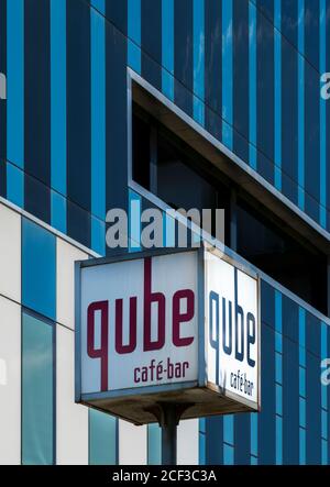 The Qube café bar at Corby Cube local government building in the town ...