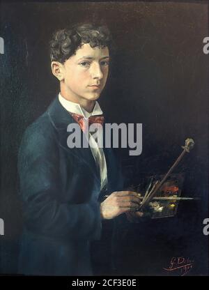 Deluc Gabriel - Self Portrait 2 - French School - 19th Century Stock ...
