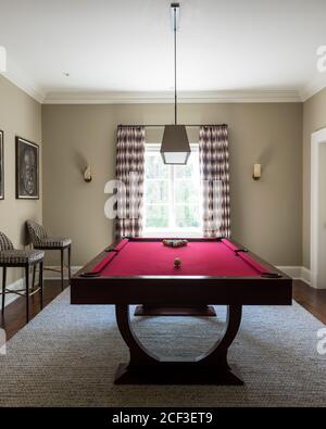 Country style billiard room Stock Photo - Alamy