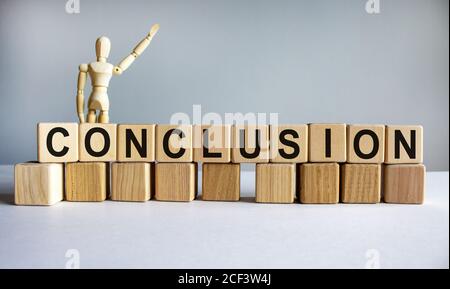 Word writing text Conclusion. Business concept for Ending a storey with ...