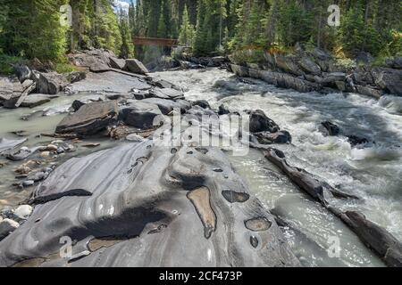 Numa Falls, Kootenay National Park, British Columbia, Canada Stock ...