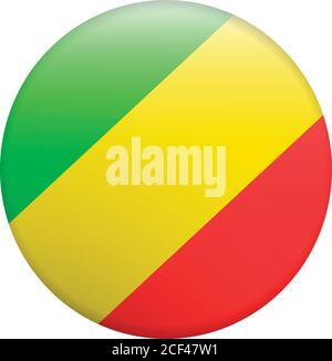 Republic Of The Congo Flag 3D Icon. National Flag of the Republic Of The Congo. Vector ...