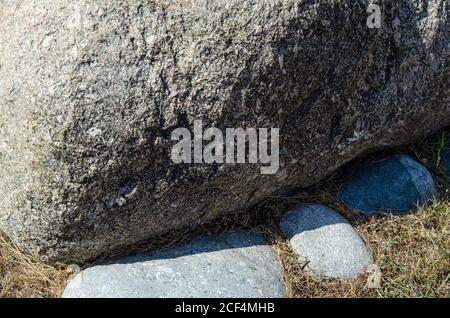 surface of the cave rock wall. gray stone texture background Stock ...