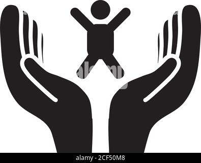 Hand gesture silhouette. Pointing hand gesture, giving handful and hold ...