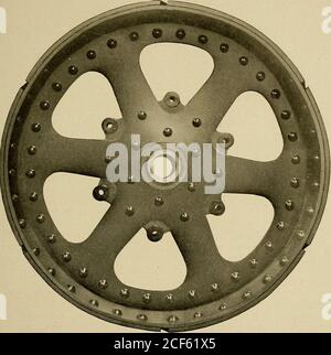 Aveling & Porter traction engine wheel. Chipping Steam Fair 2018 Stock ...