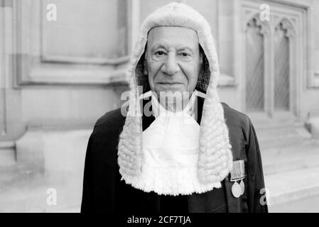 Lord Mishcon at the Peers Entrance at the House of Lords, London, SW1 ...