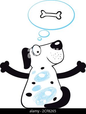 pets with bone and fish Stock Vector Image & Art - Alamy