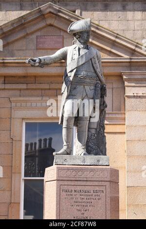 Statue of Field Marshall Keith, Peterhead Stock Photo - Alamy