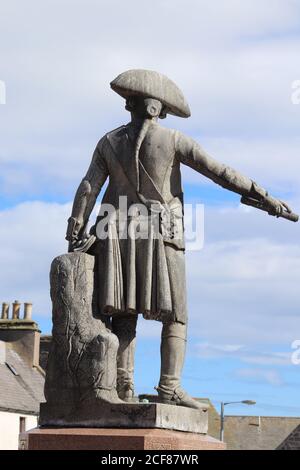 Statue of Field Marshall Keith, Peterhead Stock Photo - Alamy