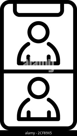 Facetime call icon, outline style Stock Vector Image & Art - Alamy