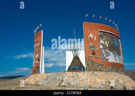 Monument of Mongol Empire in Kharkhorin (Karakorum), Mongolia ...