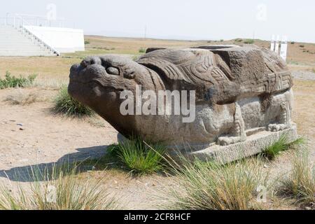 KHARKORIN, MONGOLIA - Turtle Stone in Kharkhorin (Karakorum), Mongolia ...