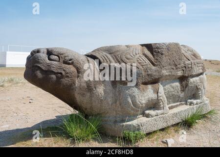 KHARKORIN, MONGOLIA - Turtle Stone in Kharkhorin (Karakorum), Mongolia ...