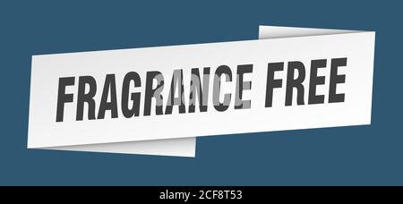 fragrance free banner template. ribbon label sticker. sign Stock Vector ...