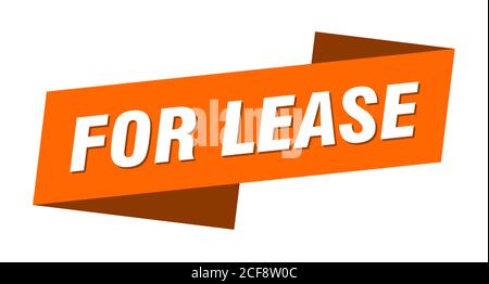 for lease banner template. ribbon label sticker. sign Stock Vector ...