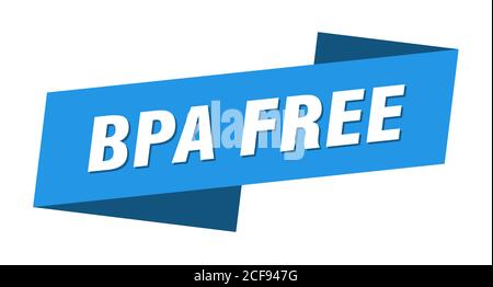 bpa free banner template. ribbon label sticker. sign Stock Vector Image ...