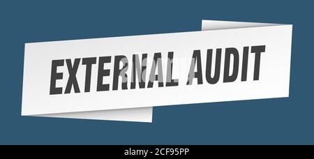 audit banner template. audit ribbon label sign Stock Vector Image & Art ...