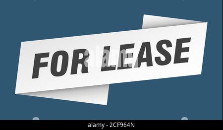 for lease banner template. ribbon label sticker. sign Stock Vector ...