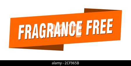 fragrance free banner template. ribbon label sticker. sign Stock Vector ...