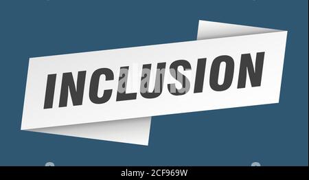 inclusion banner template. ribbon label sticker. sign Stock Vector ...