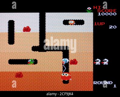 Dig Dug - Nintendo Entertainment System - NES Videogame - Editorial use ...