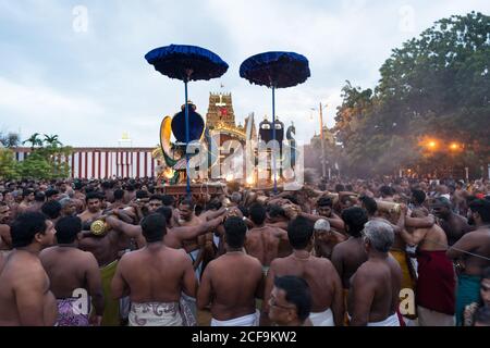 Sri Lanka from space on planet Earth at night with visible country ...