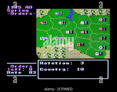 Genghis Khan Nintendo Entertainment System NES Videogame Editorial use only Stock Photo Alamy