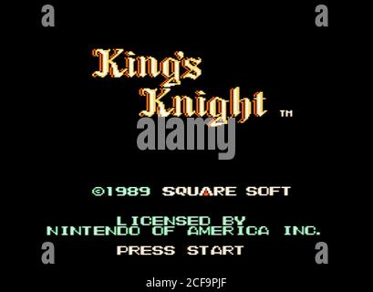 King's Knight - Nintendo Entertainment System - NES Videogame ...