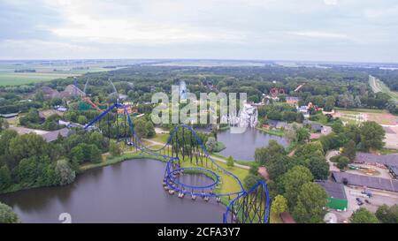Aerial view of the Walibi amusement park in Wavre, on Monday 01 June ...