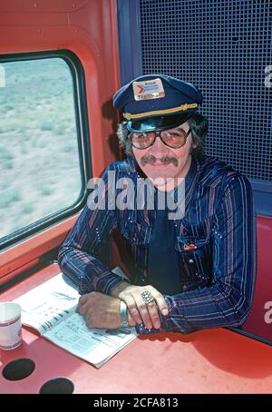AMTRAK TRAIN CONDUCTOR, USA, 1970s Stock Photo - Alamy