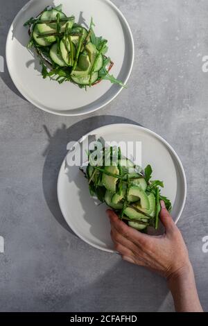 Toast with vegetables Stock Photo - Alamy