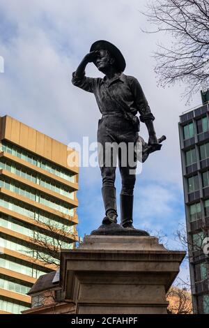 Captain Charles Sturt Statue, Victoria Square, Adelaide, South ...