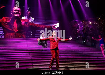 Ben Forster (Jesus), Chris Moyles (King Herod) in JESUS CHRIST ...