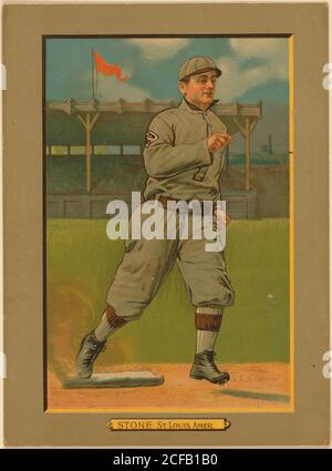 George Stone, St. Louis Browns, baseball card portrait Abstract/medium ...