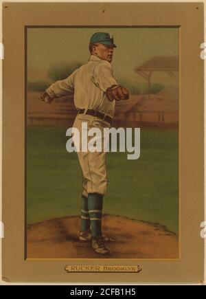 Nap Rucker, Brooklyn Dodgers, baseball card portrait Stock Photo - Alamy