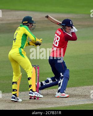 England's Tom Banton batting during the second Men's International ...